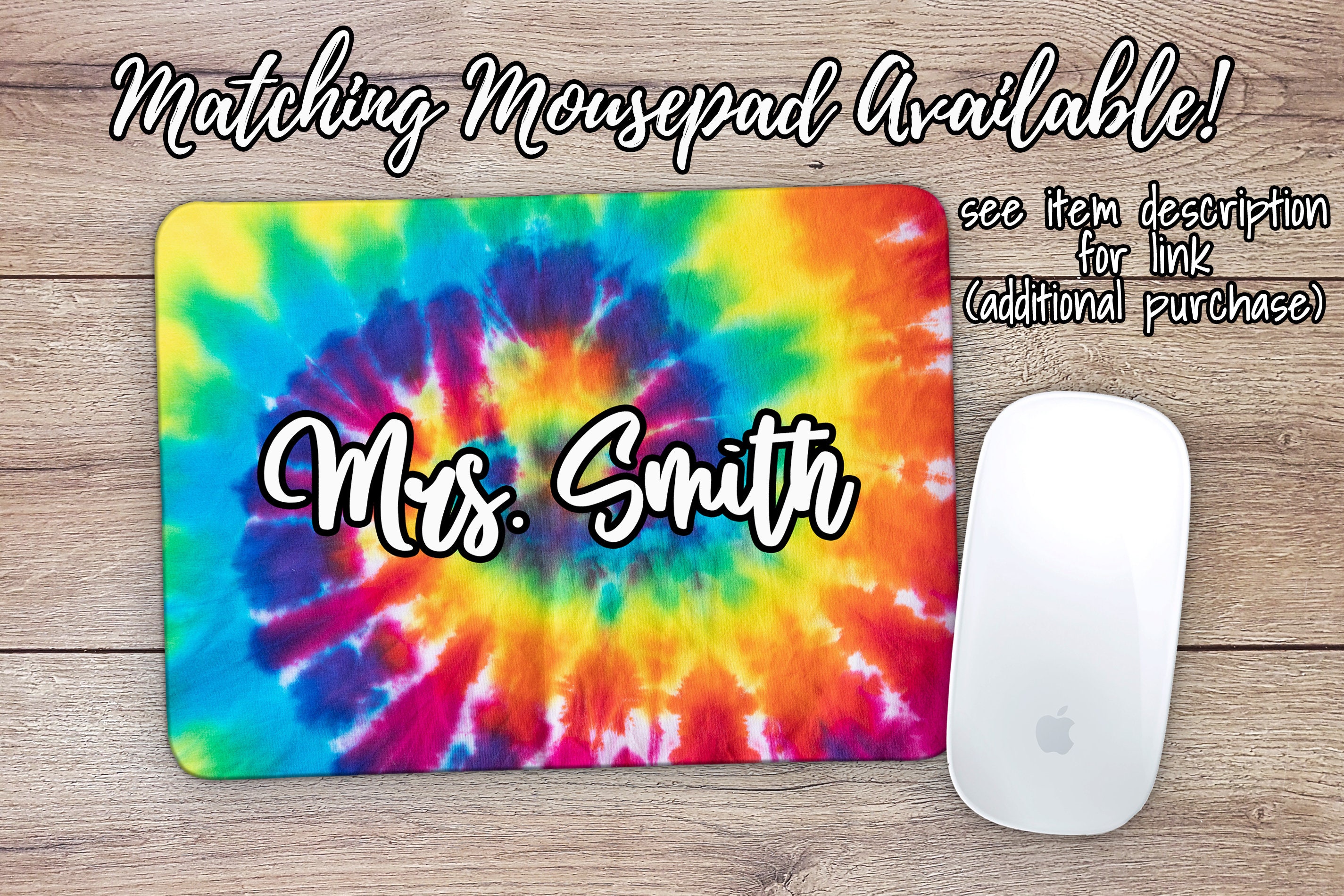 Rainbow Tie-dye Custom Desk Nameplate Teacher Desk Name - Etsy