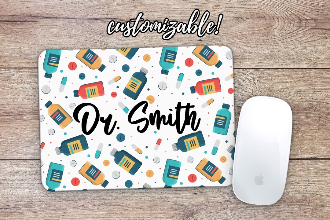 Pharmacist Pills Custom Mousepad Custom Mouse Pad Personalized Medical ...