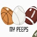 My Peeps Eggs Sports Png, Easter Sports, Basketball, Football, Baseball ...