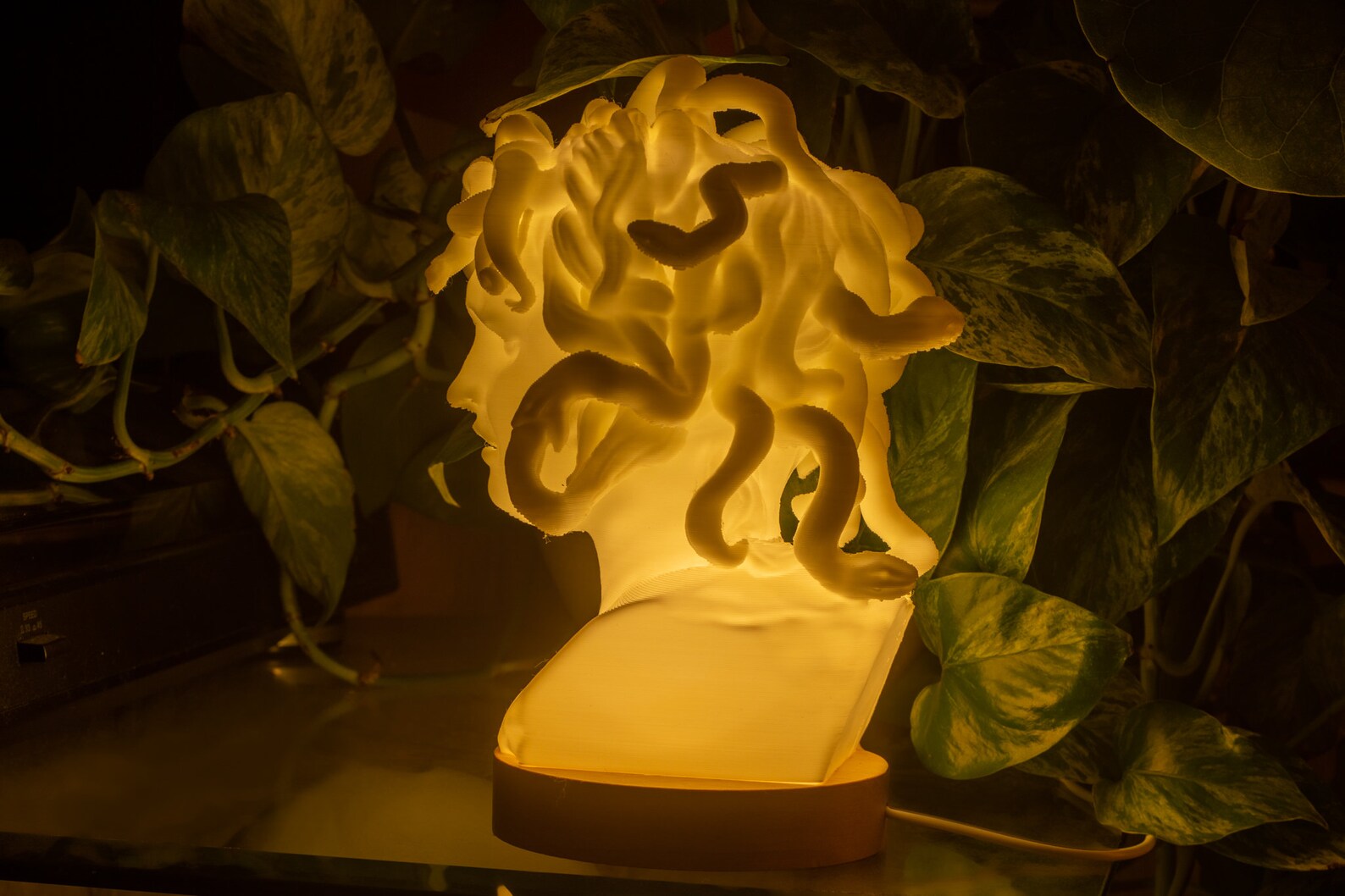 Medusa Bust Lamp Mythology RGB Light Color Changing Gaming - Etsy