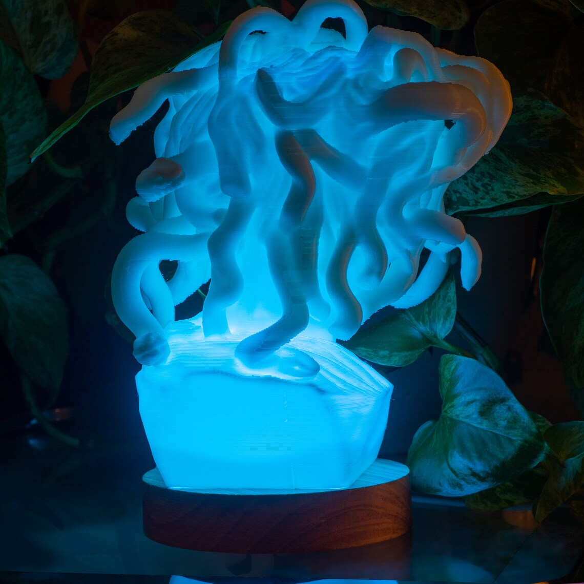 Medusa Bust Lamp Mythology RGB Light Color Changing Gaming - Etsy