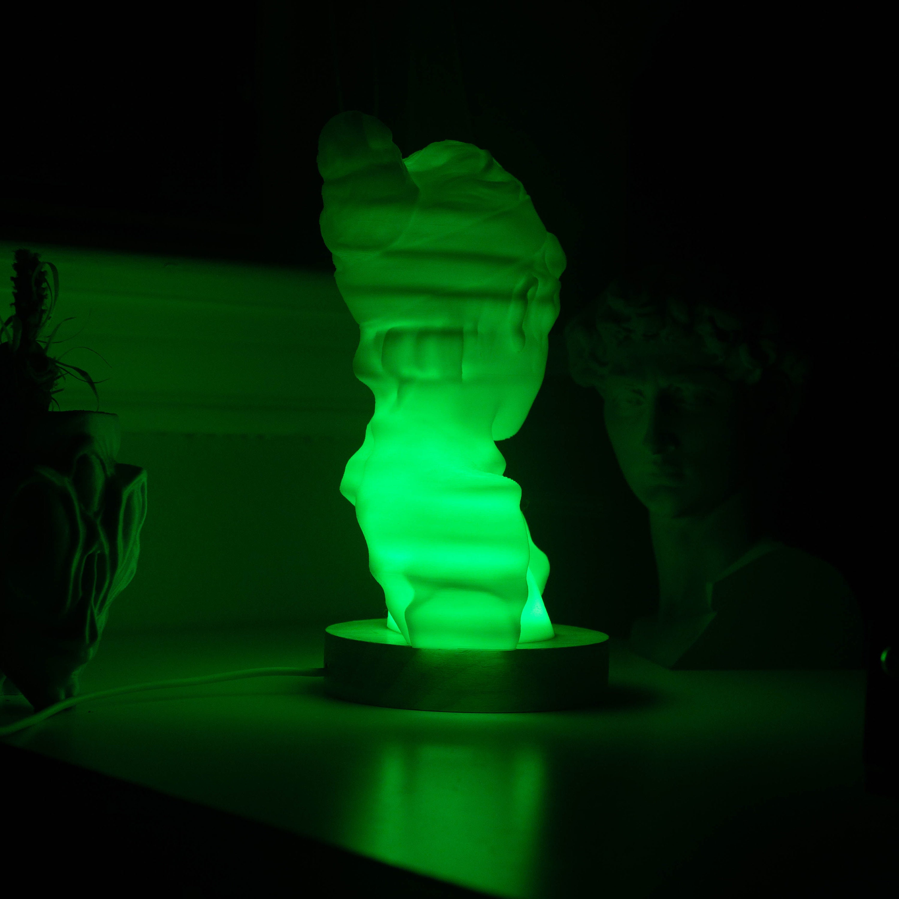 Sappho Bust Lamp Glitch Art RGB Color Changing Vaporwave - Etsy