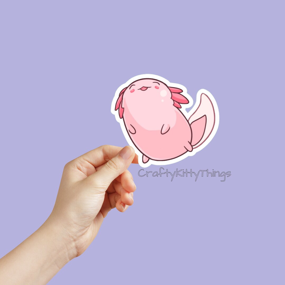 Happy Axolotl Aufkleber, Axolotl Love, Süße Meeresbewohner ...