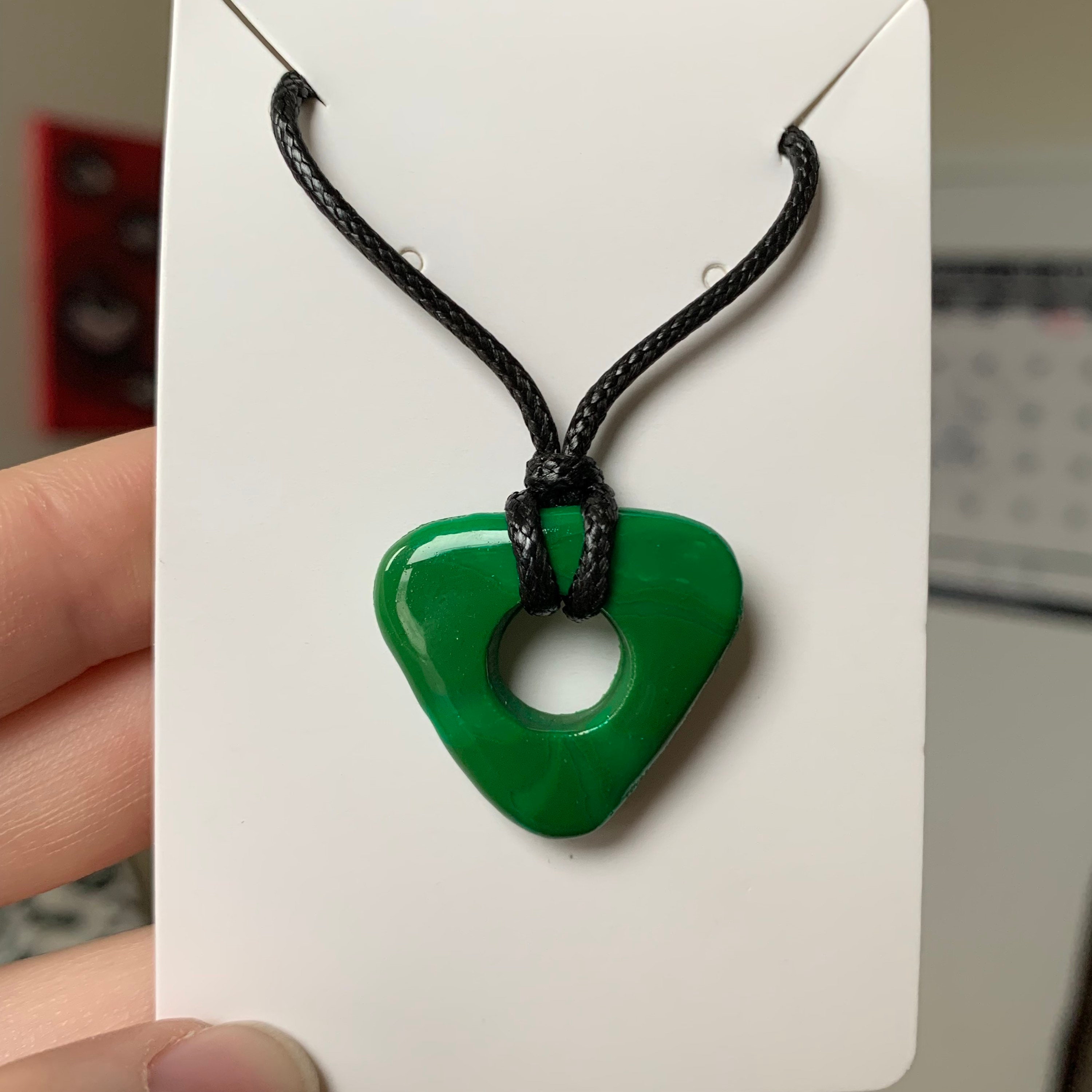 Handmade Coraline Seeing Stone Necklace Boho Hippie Cord | Etsy Sweden