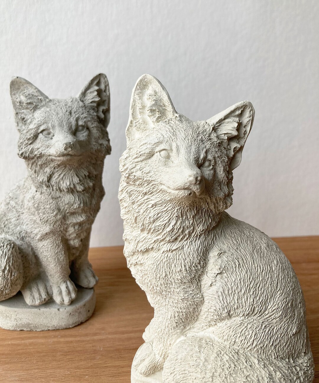 Concrete Fox Ornament, Free Standing Fox Statue, Fox Lover Gift, Garden ...