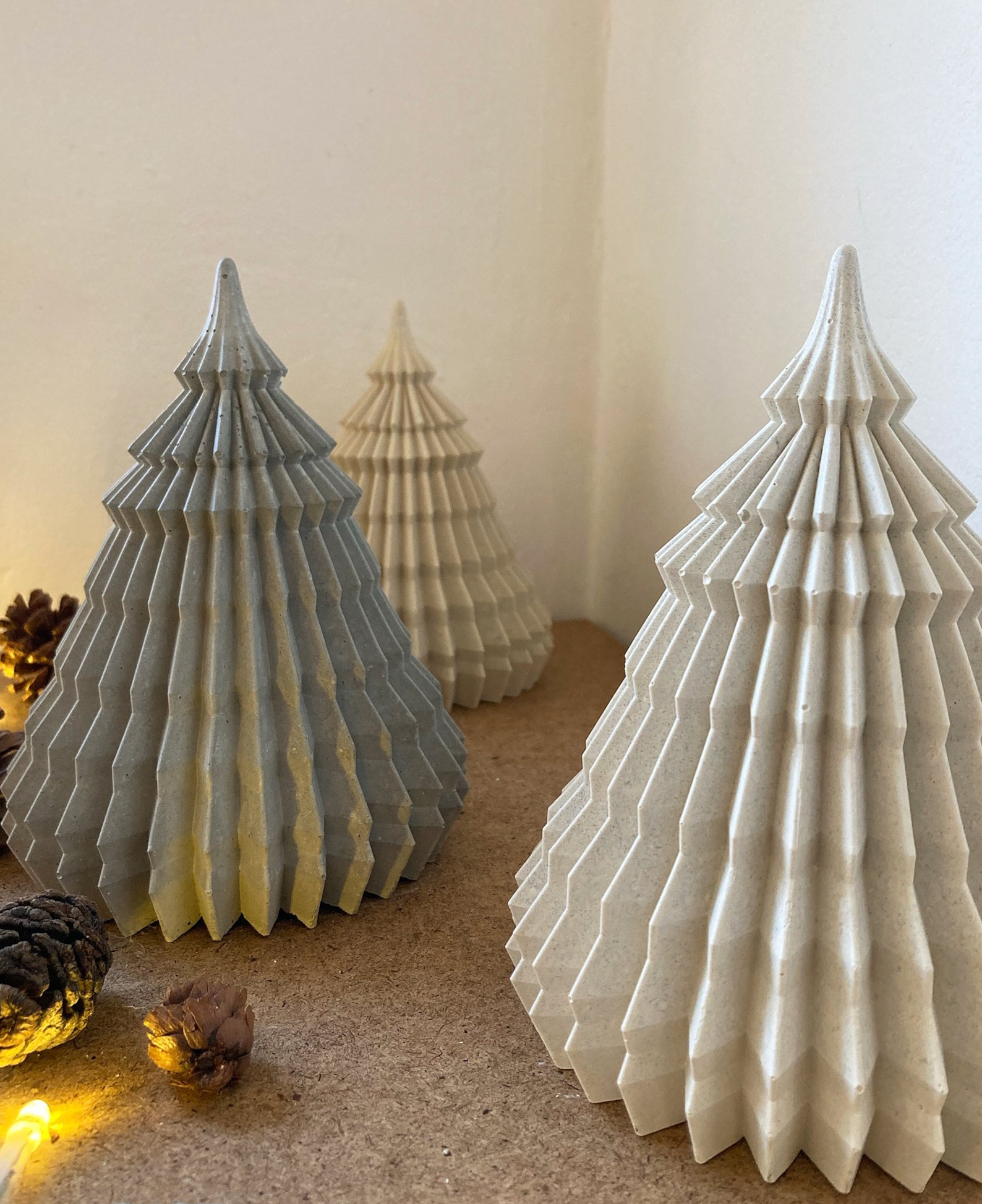 Concrete Cement Christmas Tree Concrete Christmas - Etsy UK