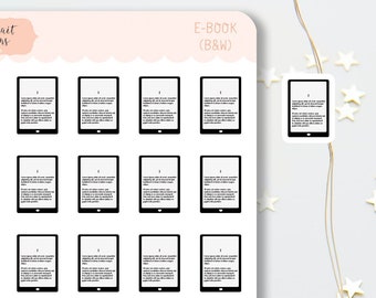 E Reader Stickers - Etsy