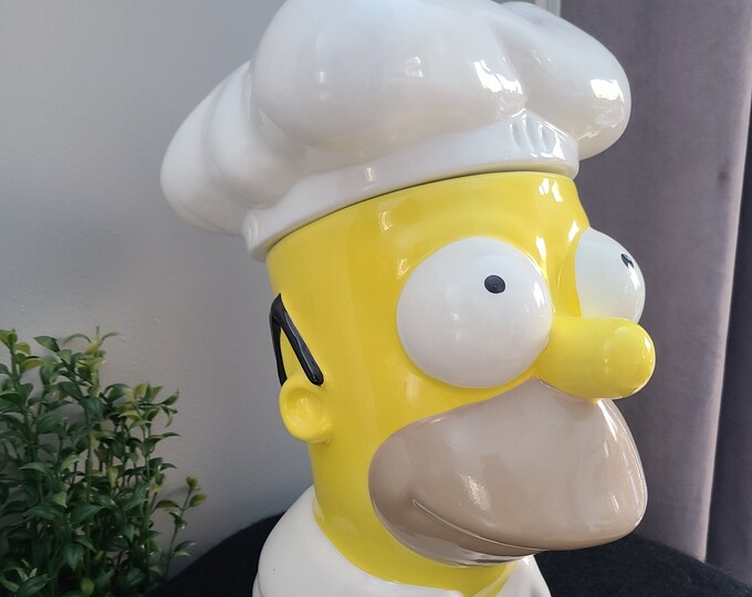 Rare Homer Simpson TALKING Cookie Jar, D'oh! Simpsons Ceramic MATT ...
