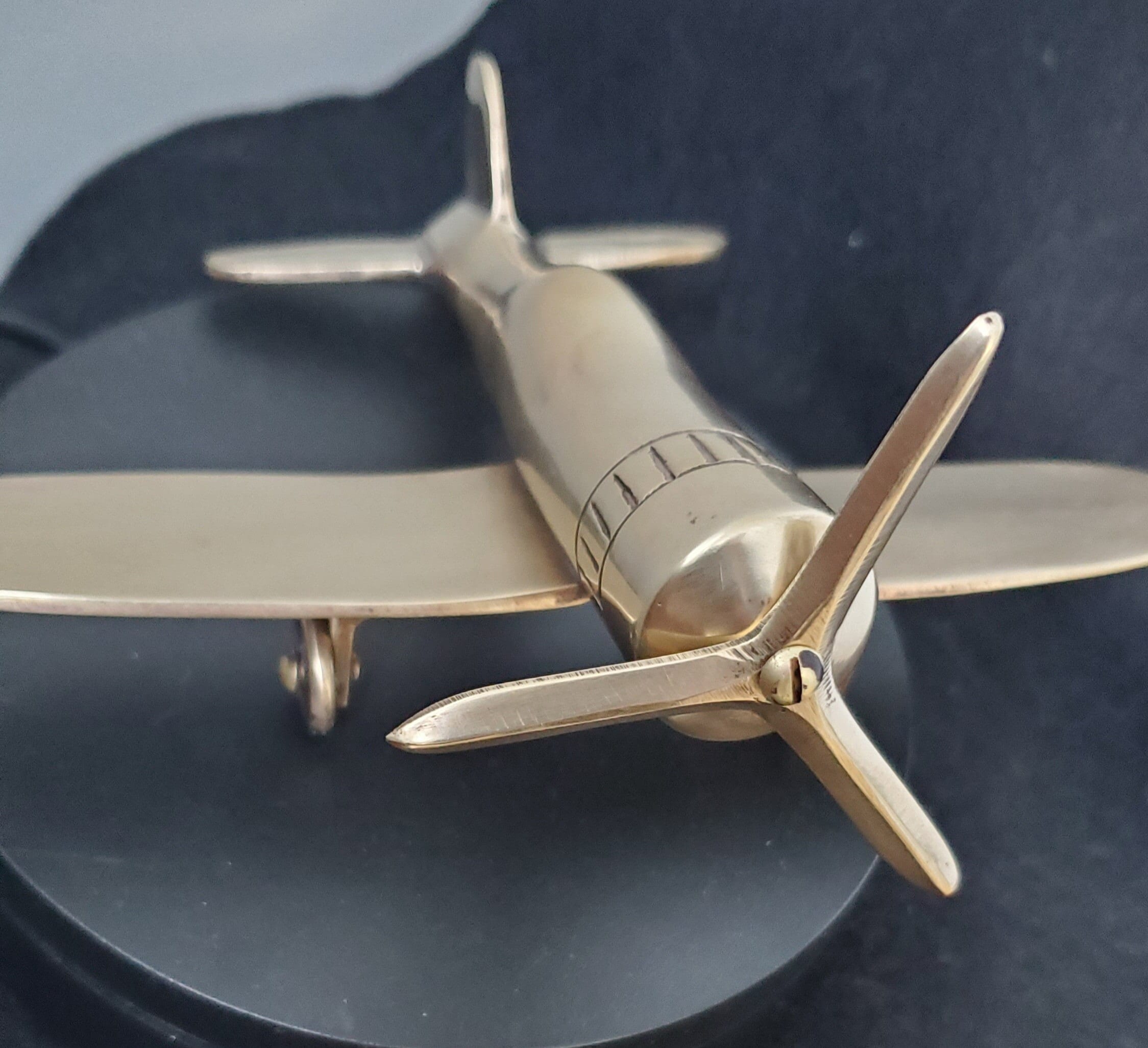 Vintage WW2 Solid Brass SPITFIRE Airplane Model Propeller | Etsy