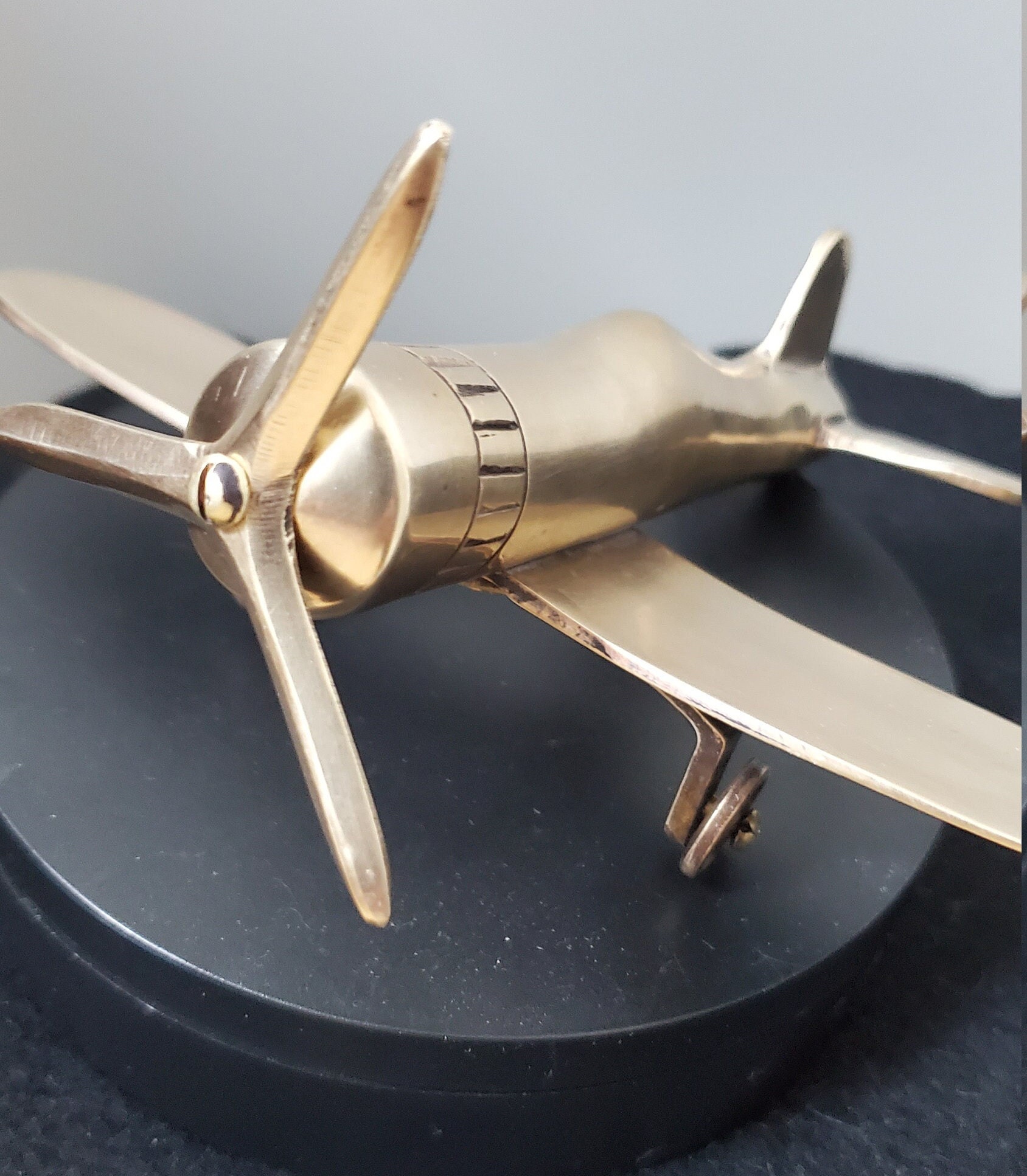 Vintage WW2 Solid Brass SPITFIRE Airplane Model Propeller | Etsy