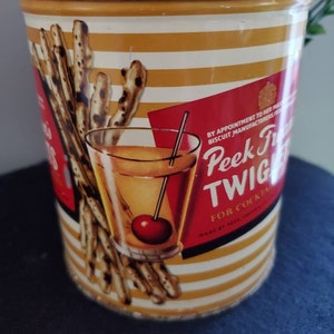 Vintage Tin Peek Frean's Twiglets Made in England Advertising Rare Hard to Find, Special Edition ...
