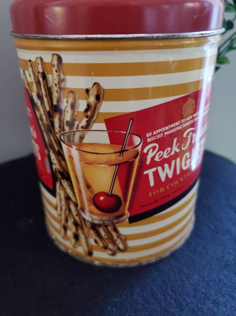Vintage Tin Peek Frean's Twiglets Made in England Advertising Rare Hard ...
