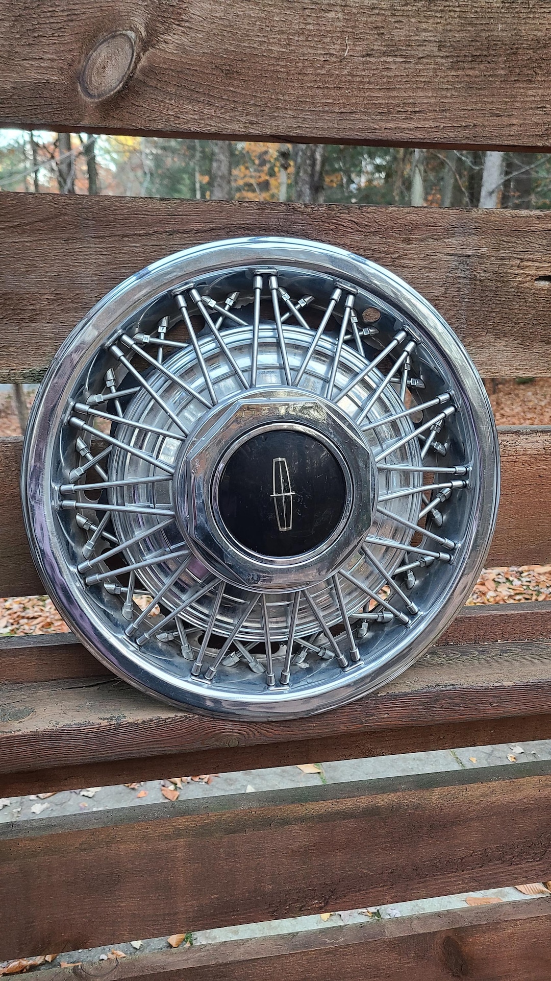 LINCOLN Town Car Wheel Cover 1980's Hub Cap 16", Car Lovers Fancy Wire ...