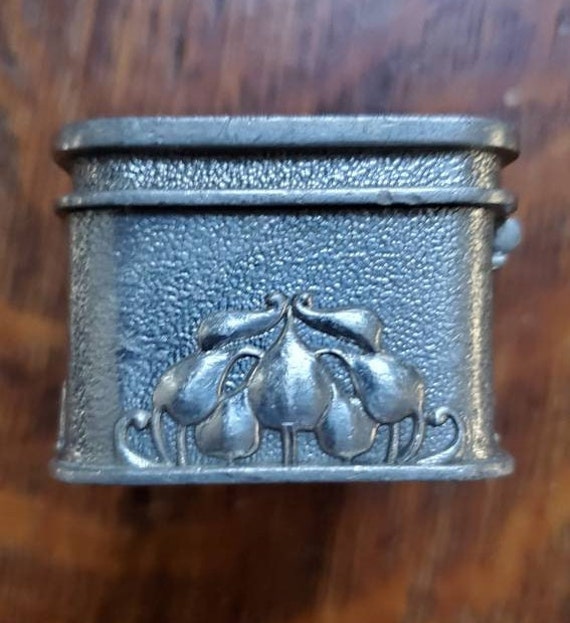 Vintage Solid Pewter Box Royal Selangor Pewter Ring B… - Gem