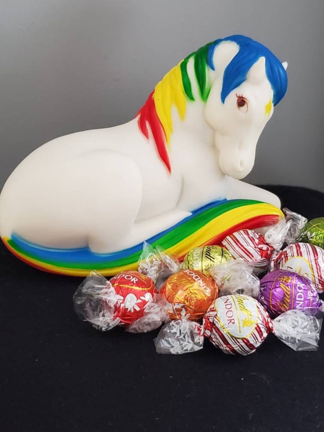 Vintage Horse RAINBOW BRITE Coin Bank, Hallmark 1983, Plastic Starlite ...