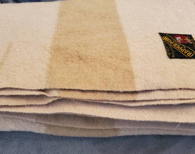 Vintage Eaton's Trapper Point Blanket, 100 % Wool Blanket, Made in ...