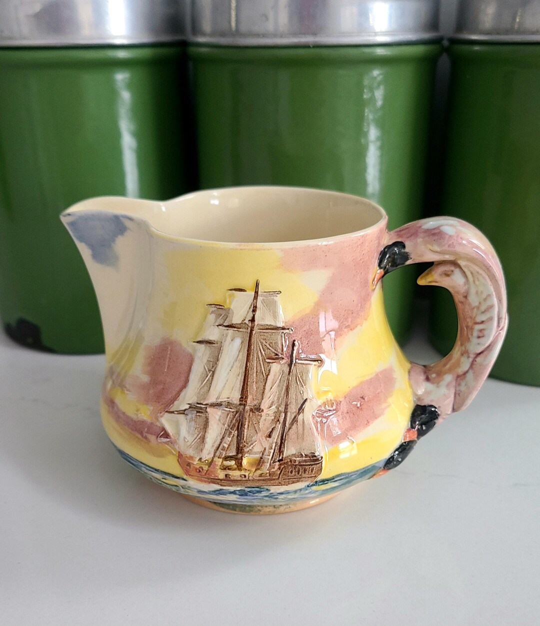 Royal Doulton “famous Ships” Jug 'the Endeavour' Captain Cook Reg ...