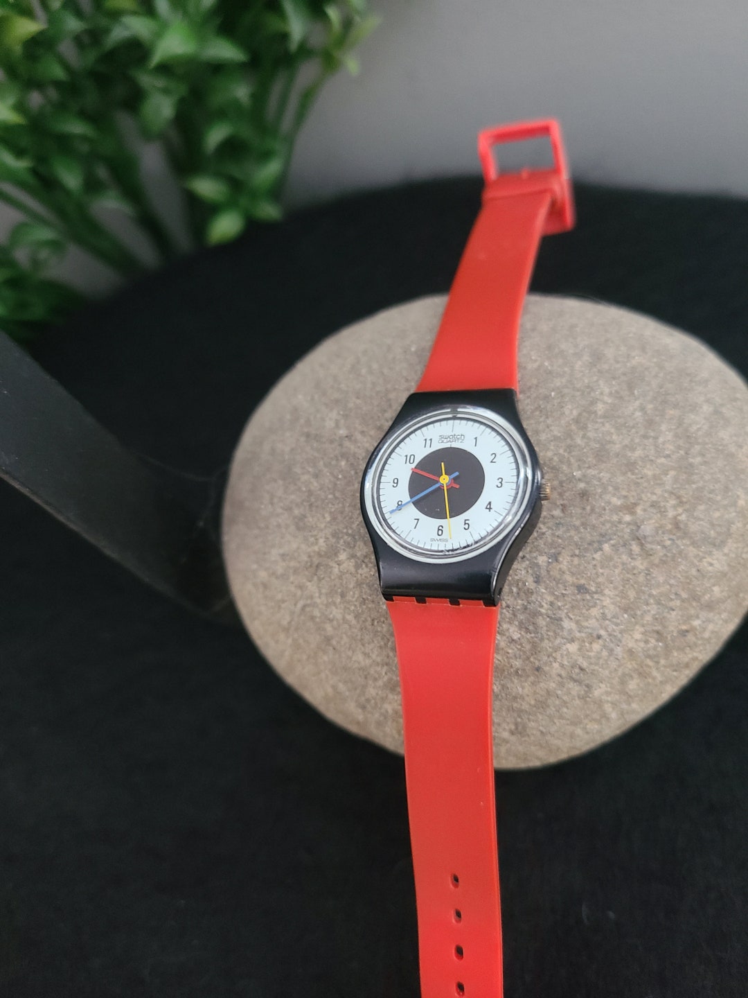 Vintage Swatch Watch Chrono Tech 1984 LB104 Multi Color Swag - Etsy