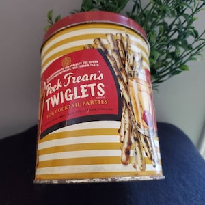 Vintage Tin Peek Frean's Twiglets Made in England Advertising Rare Hard to Find, Special Edition ...