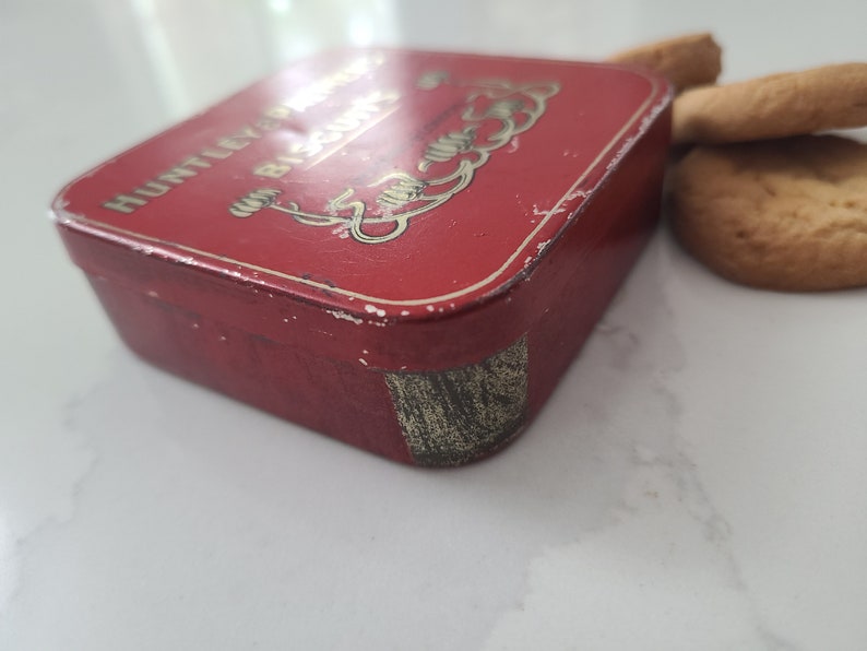 ANTIQUE Huntley & Palmers Red Biscuit Tin RARE 1930's - Etsy