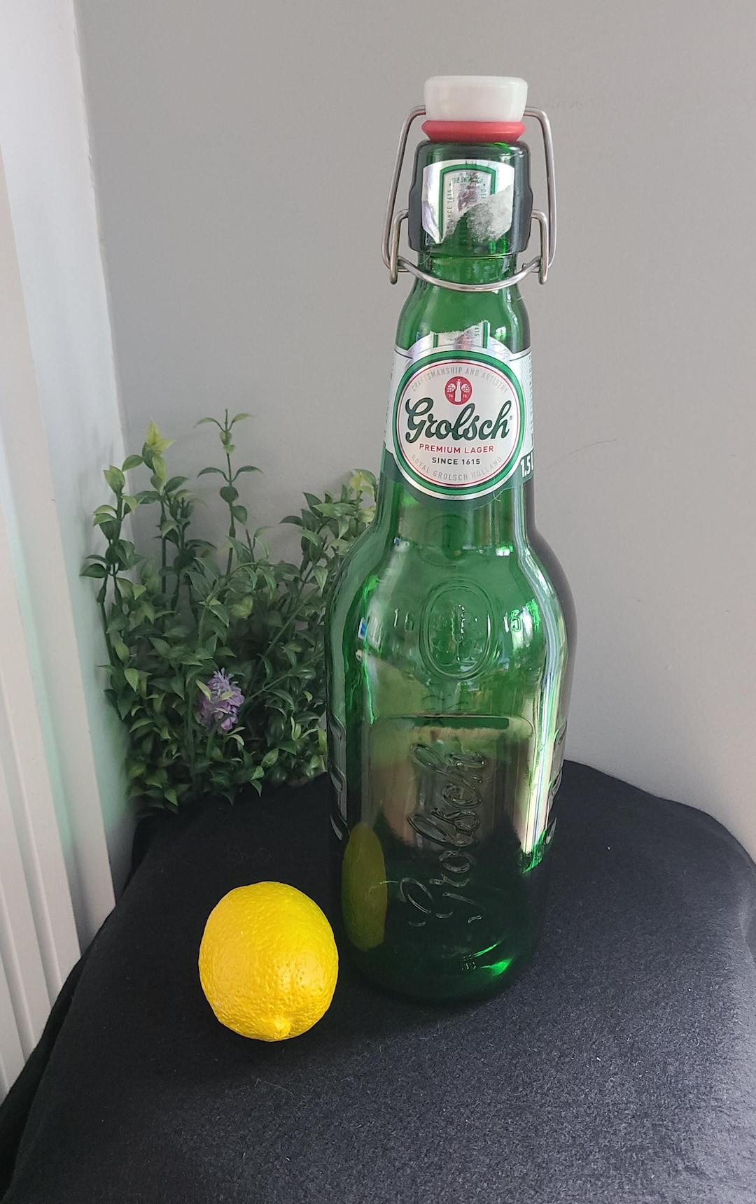 Massive GROLSCH BEER Bottle 14-1/2" Vintage Grolsch Premium Lager ...