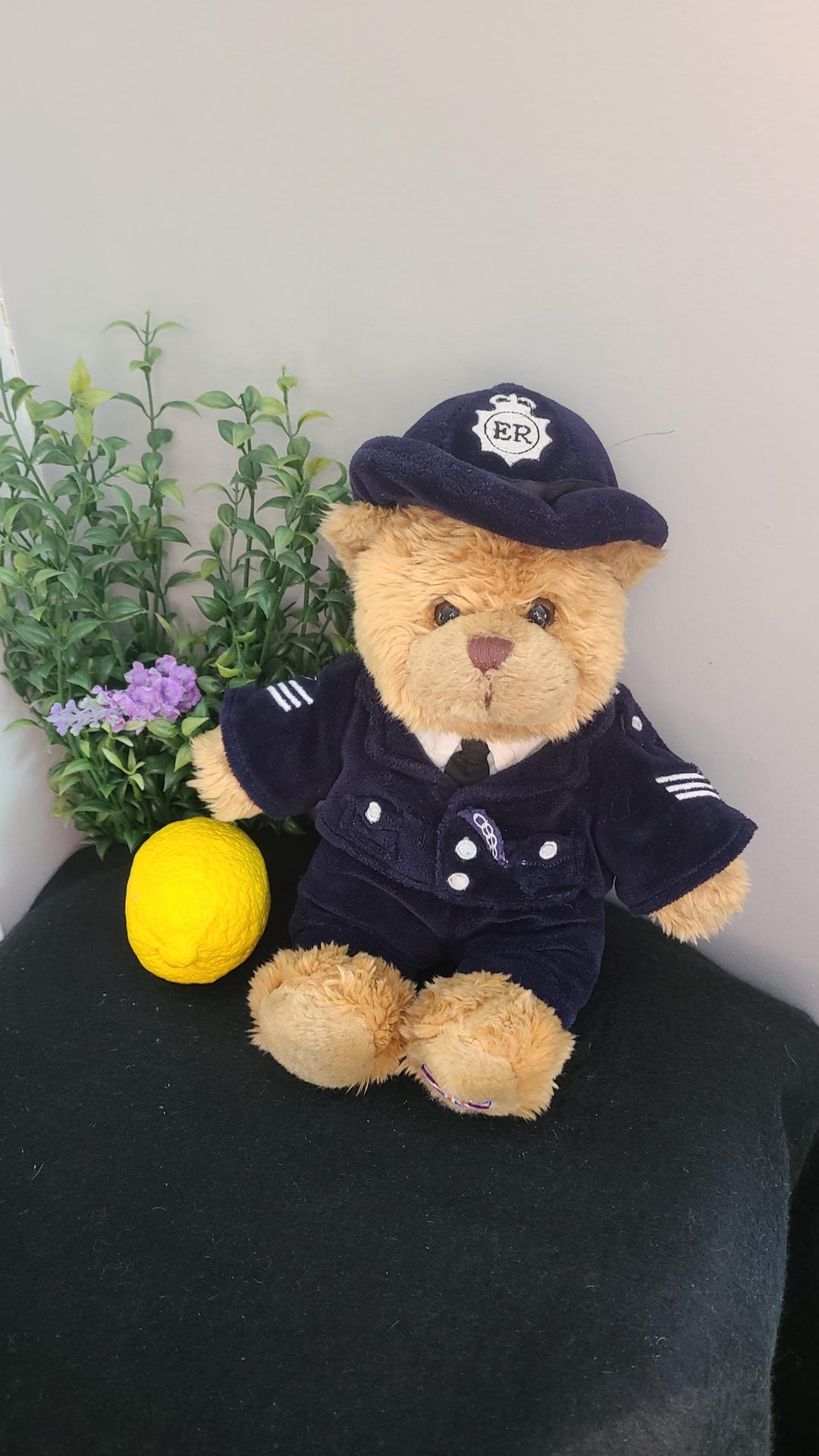 Vintage Bobby Police Bear Plush, Keel Toys Ltd British Police Bear W ...