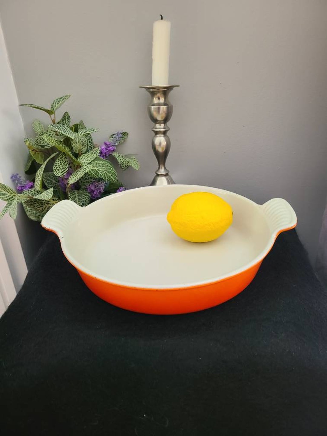 Le Creuset Cast Iron Casserole Dish, Cousances, Gorgeous Flame Orange ...
