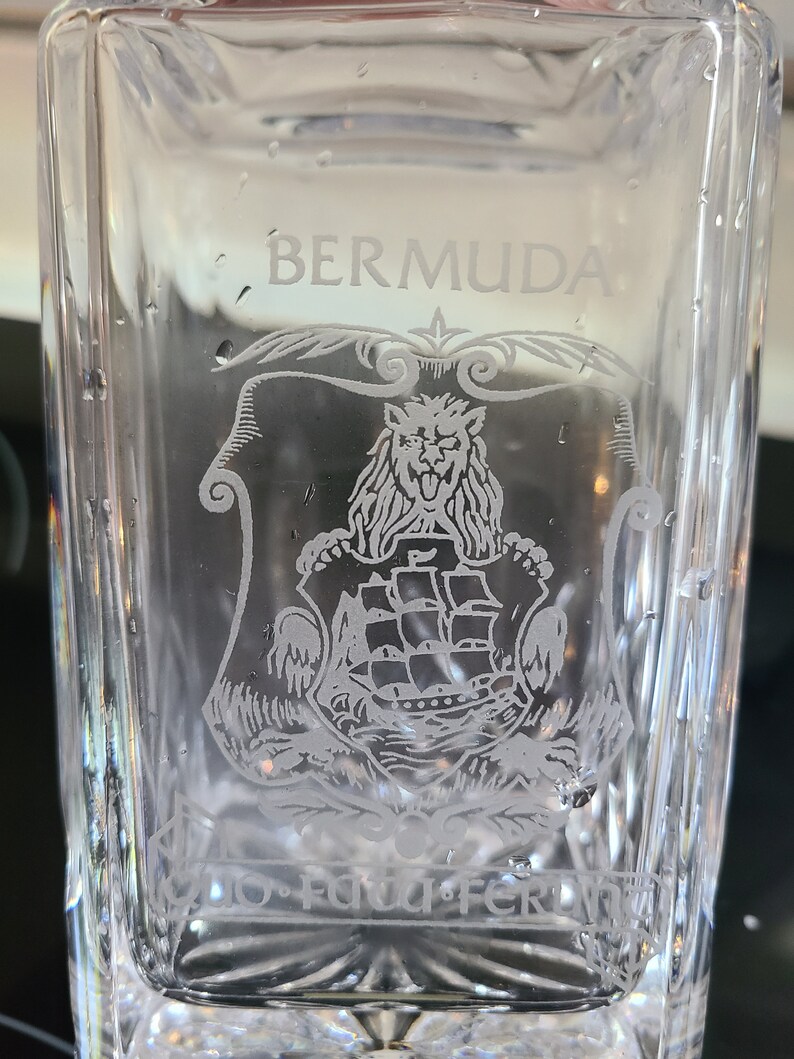 Vintage Crystal Decanter Clarenbridge From Ireland W/coat of Arms of ...