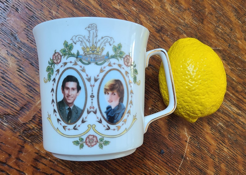 Prince Charles & Lady Diana, 1981 Royal Grafton English China Mug ...