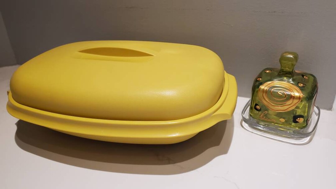 Tupperware Veggie Steamer, Oval, Harvest Gold, Mustard Yellow ...