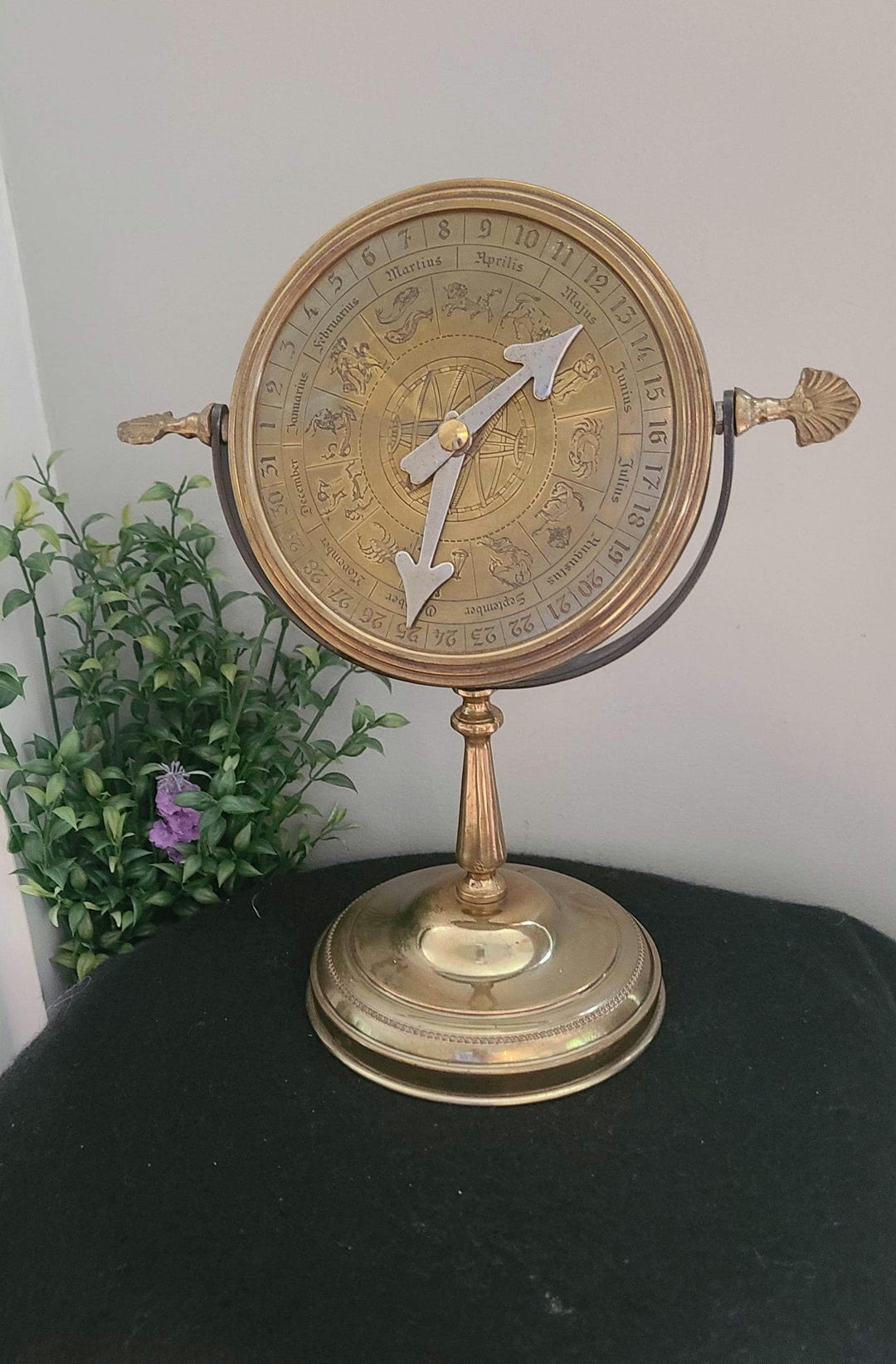 Vintage Zodiac Perpetual Calendar horoscope Dial Made in Italy, Solid ...