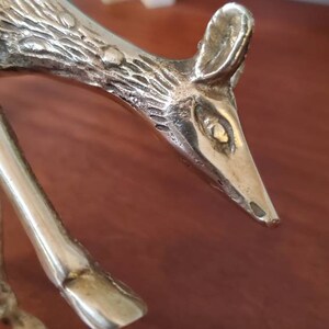 Vintage Brass Stag and Doe Deer Figurines CLASSY Mid-century Modern ...