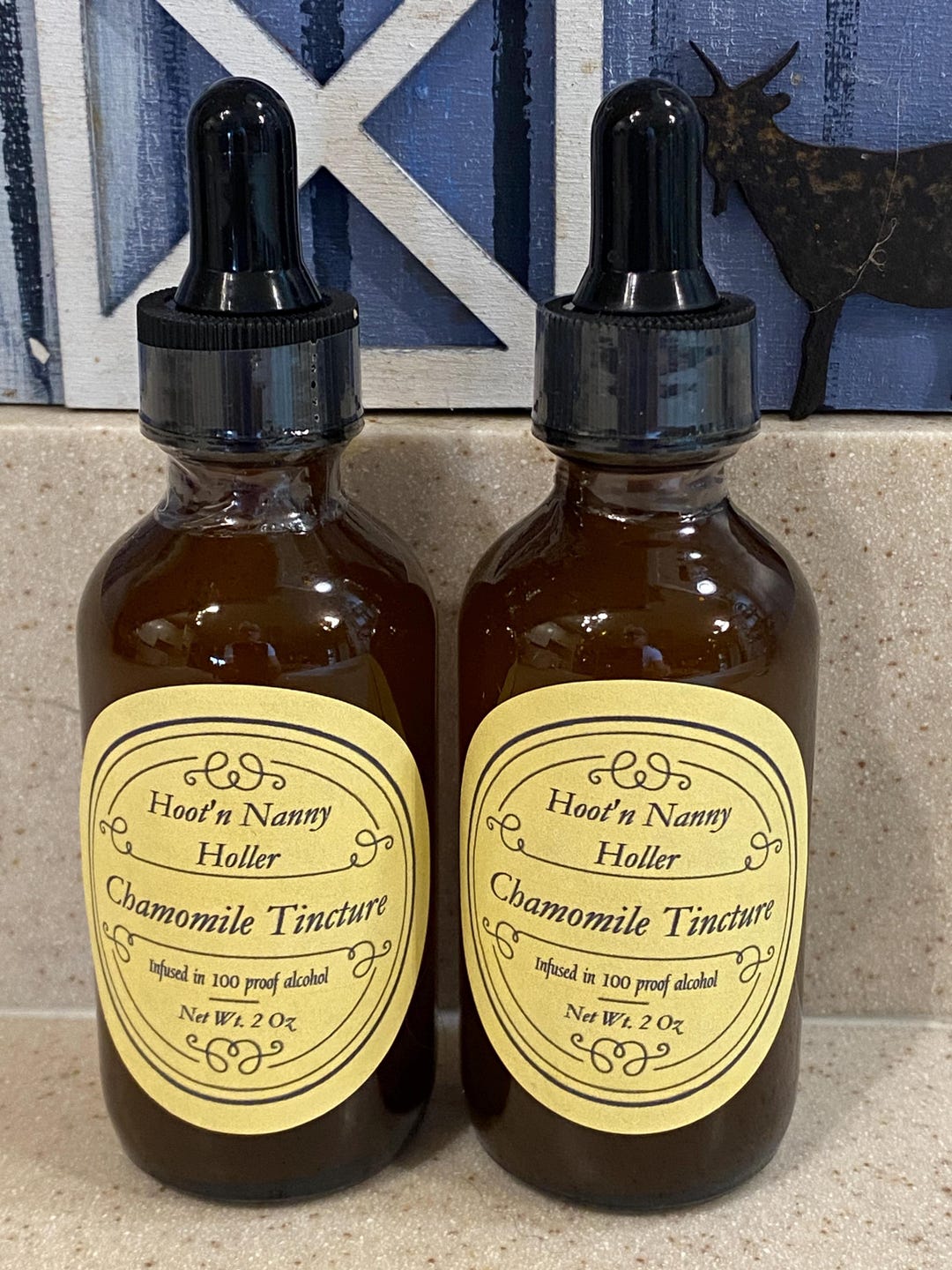 Organic Chamomile Herbal Tincture, All Natural Infused in 100 Proof ...