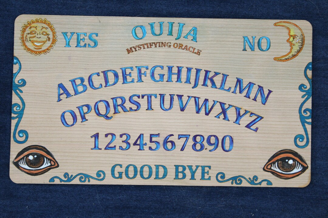 Hand Painted Laser Engraved Ouija Board on Wood Create Your - Etsy