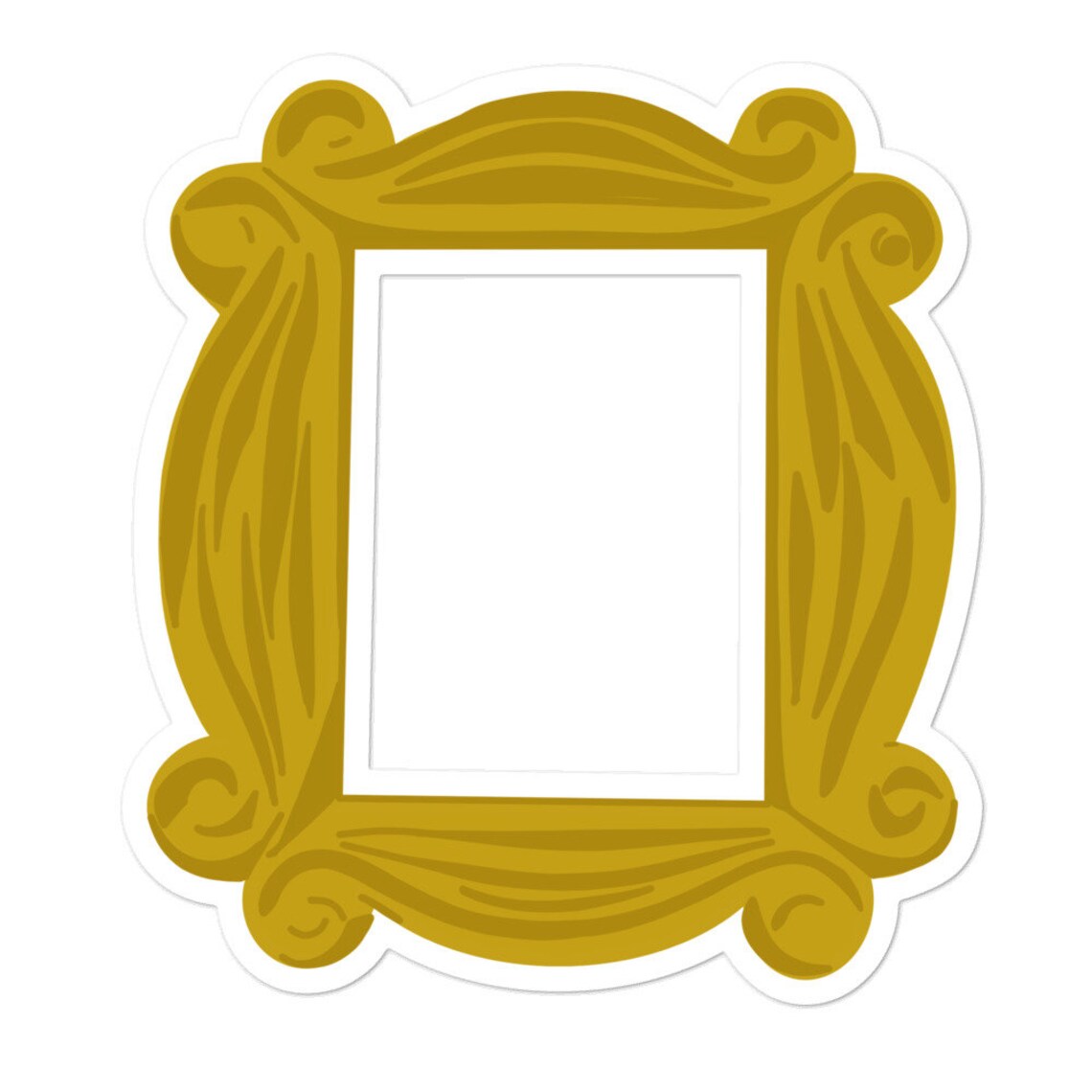 Friends Gold Yellow Picture Frame Sticker | Etsy