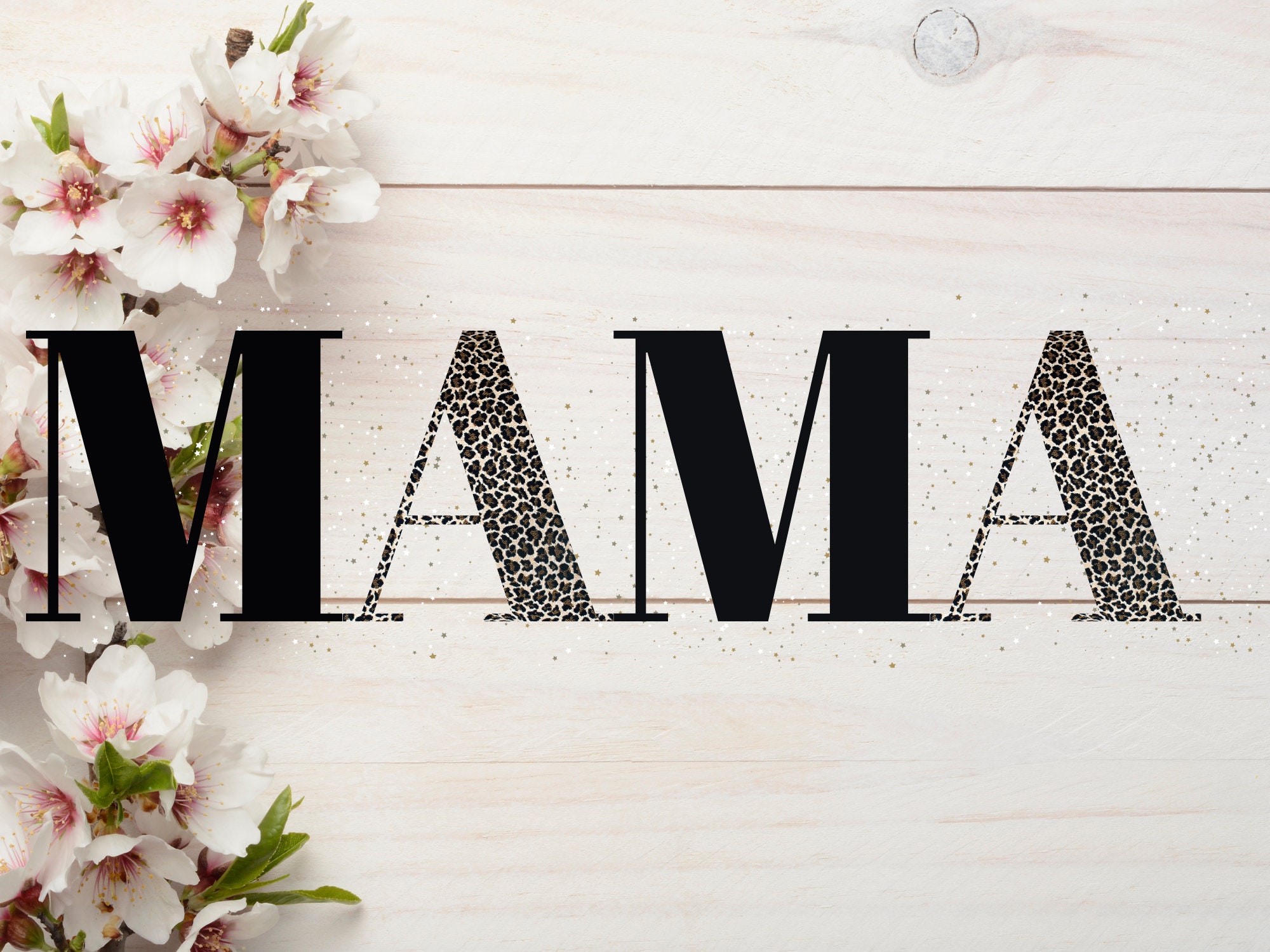 MAMA Leopard Cheetah print MAMA Mama PNG Mama download | Etsy