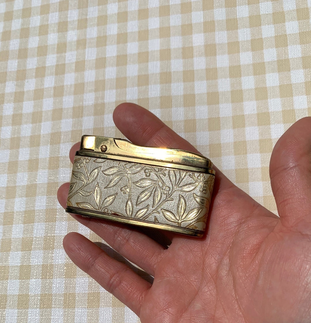 Working Vintage Lighter / Brass / Mid Century / Slim/ 1950s 50s ...
