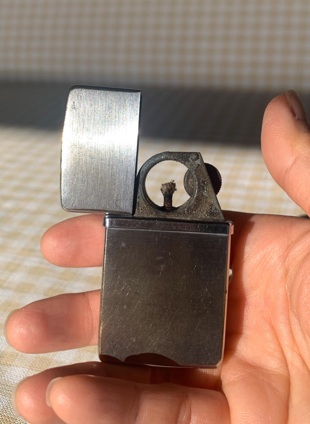 Working Vintage Nimrod Lighter / 1950s 50s / Silver Tone / Wick Flint ...