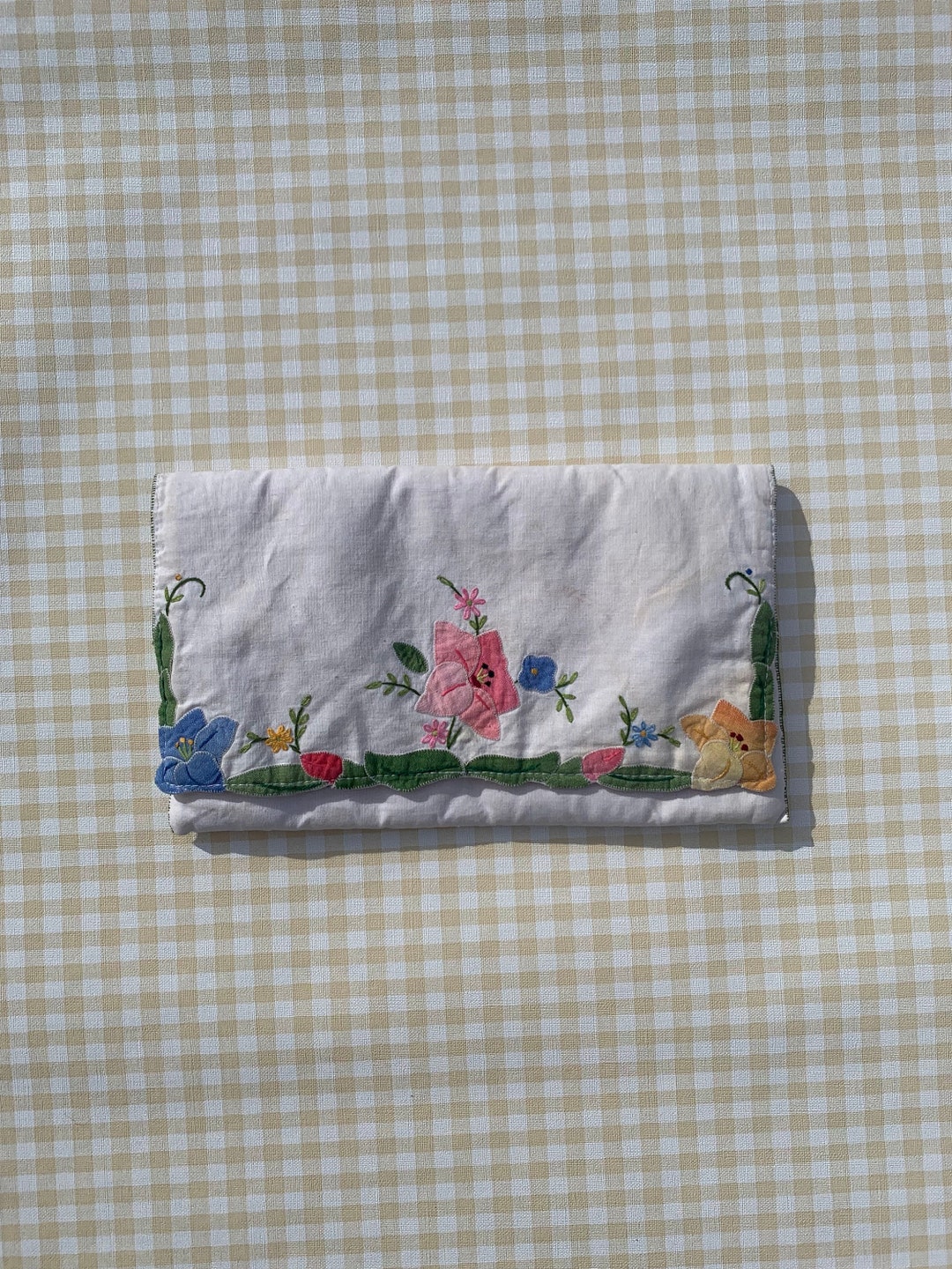 Vintage Japanese Brand Hato Hasi Floral Embroidered Cotton Clutch - Etsy