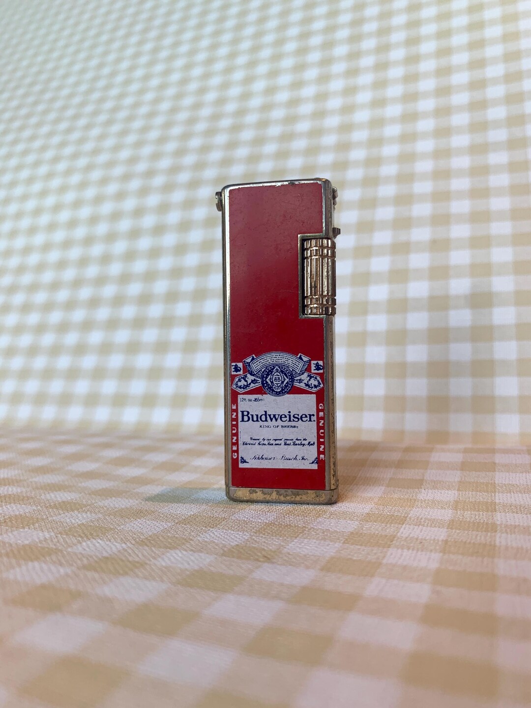 Working but as is Butane Budweiser Lighter / 1980s 80s / Mens Ladies ...
