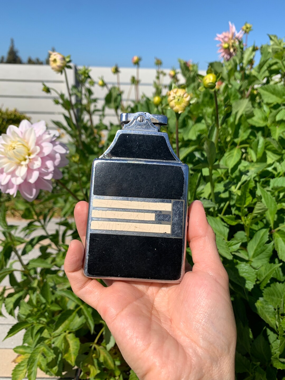 Working Vintage Lighter / Ronson USA Made / 1950s 50s / Silver Ivory ...