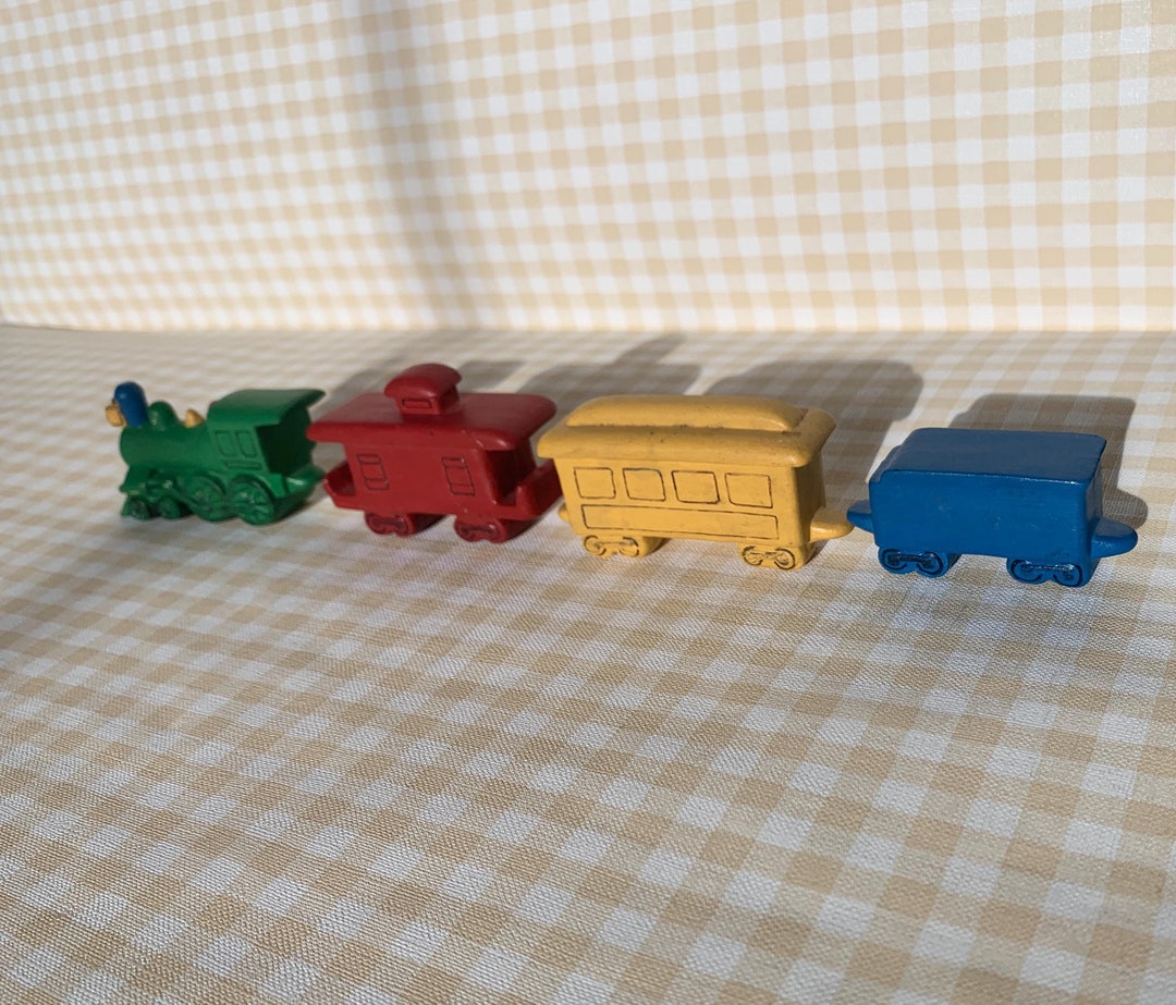 Vintage Ceramic Train Set / Painted / Kids Toy / Display / Chirstmas ...
