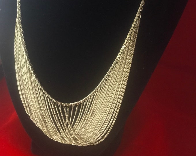 Sterling Silver “waterfall” Necklace Vintage Stunning - Etsy