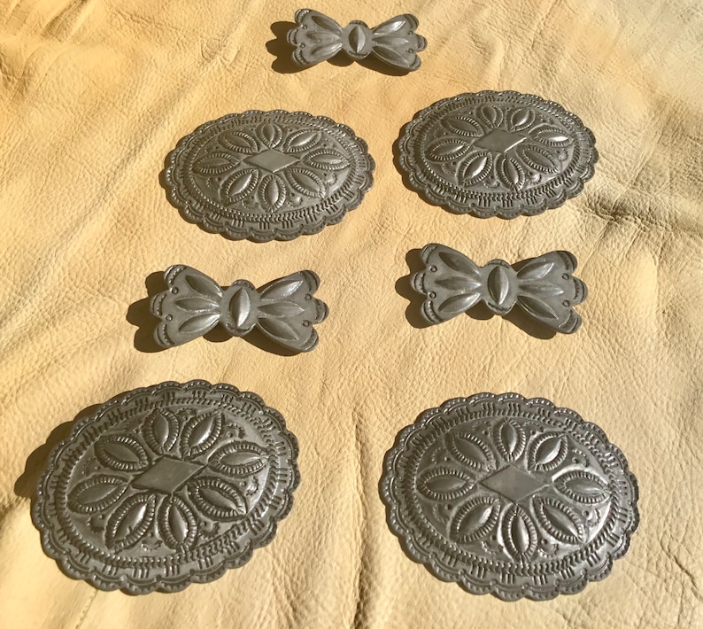 Vintage German Nickel Silver Conchos Nice Weight Clothing or Craft - Etsy