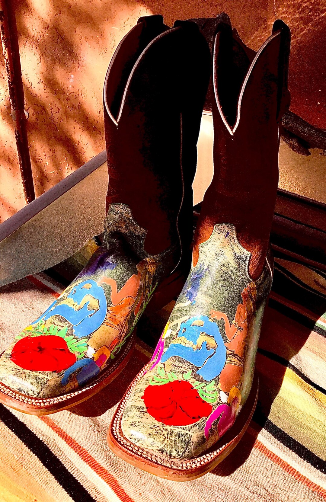 Handpainted Day of the Dead Square Toed Ladies Western Boot You Like to ...