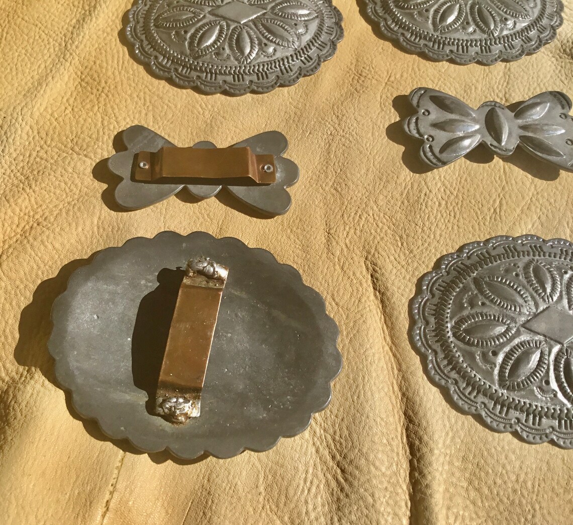 Vintage German Nickel Silver Conchos Nice Weight Clothing or Craft - Etsy