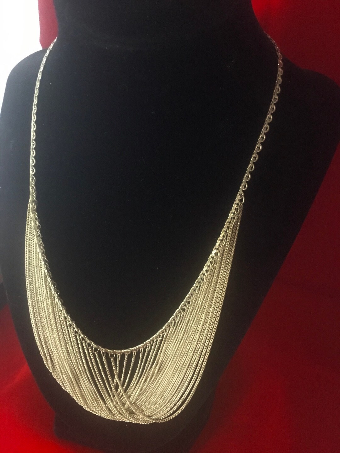 Sterling Silver “waterfall” Necklace Vintage Stunning - Etsy