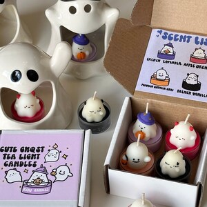 Mini Ghost Tea Light Candles| Cute Mini Ghosts| Mini Ghost Candles| Tea ...