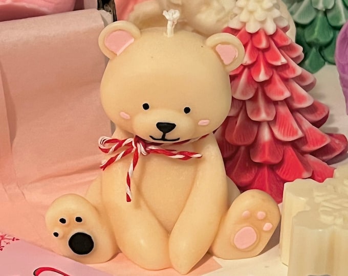 Teddy Bear Candle Cute Teddy Candle Teddy Bear Candle Home Decor Cute ...