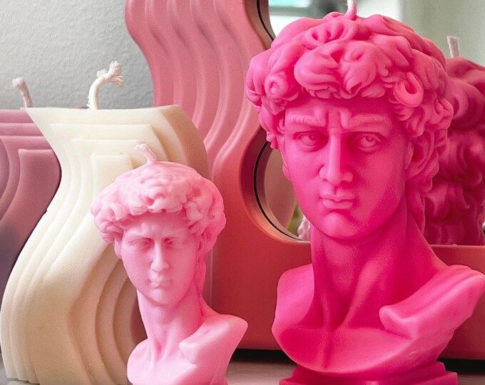 David Candle| Sculpture Candle| David Bust Candle Statue| David Head ...